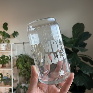Howdy Ya'll Glass Cup, Howdy Cup, Iced Coffee Glass, Bachelorette Party ...