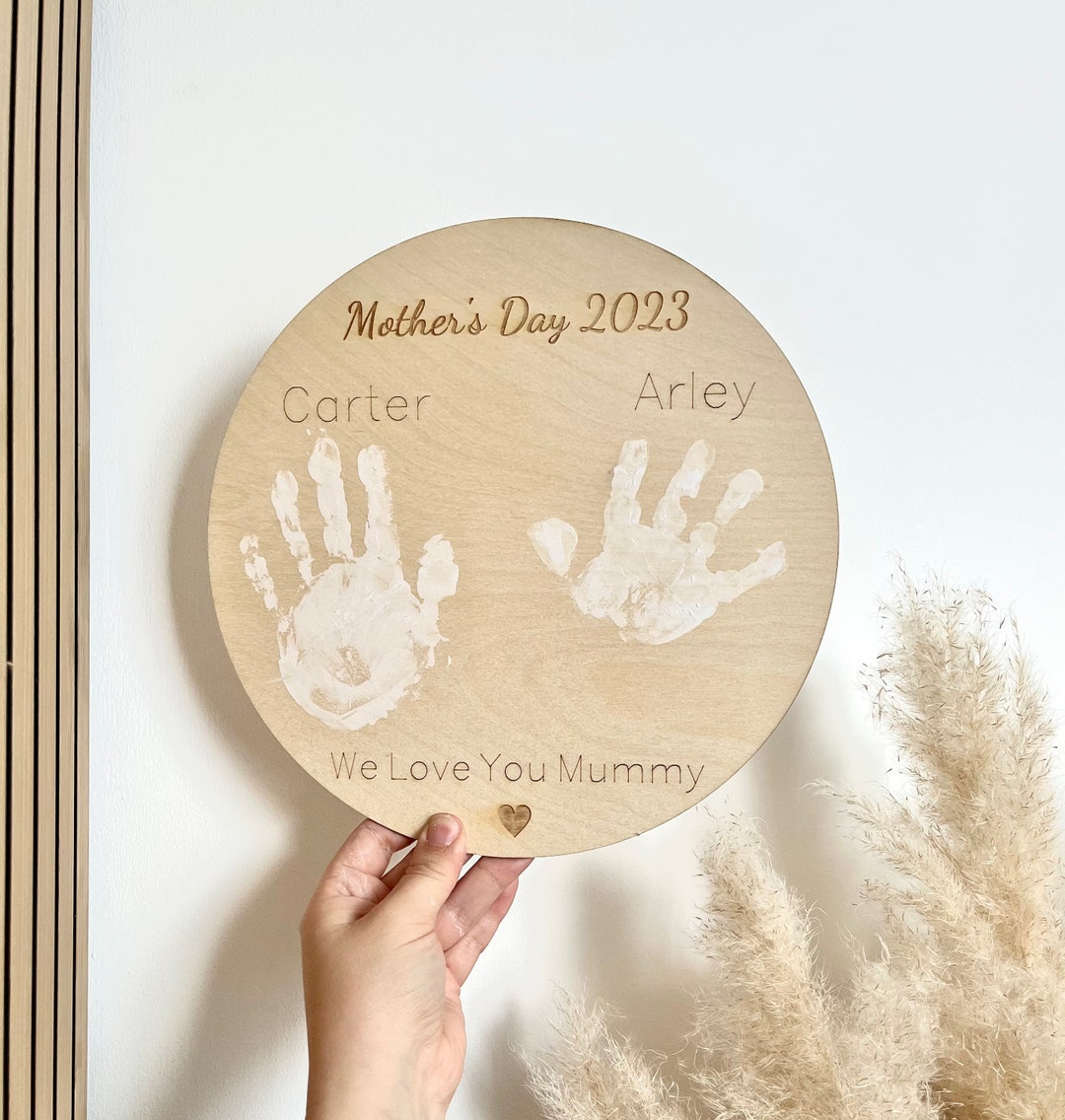 Handprint Plaque - Etsy