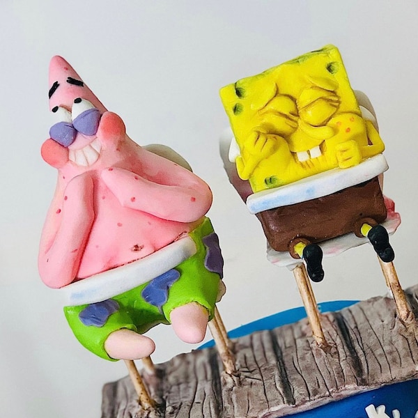 Spongebob Cake Topper - Etsy