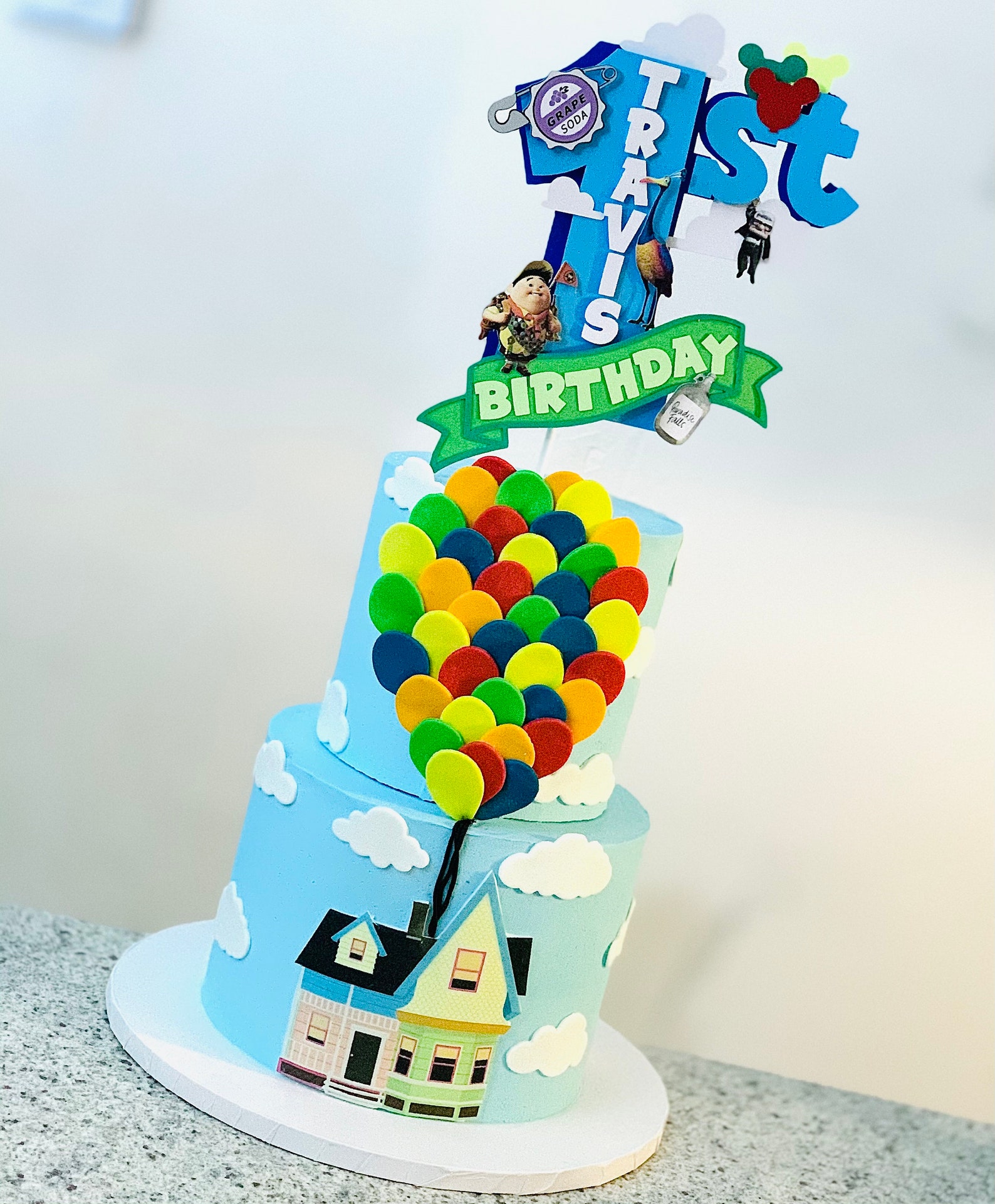 Pixar up Cake Topper/ Pixar up Birthday/ Pixar up Cake/ | Etsy