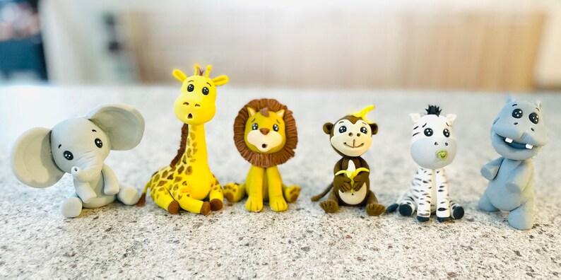 3d Safari Animals/ 3d Mickey Mouse/3d Pluto / 3d Fondant Cake Toppers ...