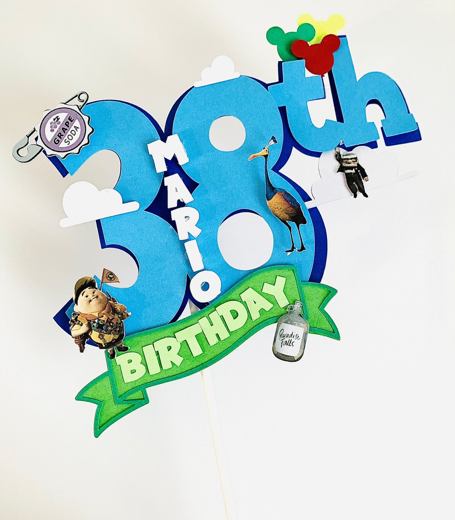 Pixar Up cake topper/ Pixar Up birthday/ Pixar Up cake/ | Etsy