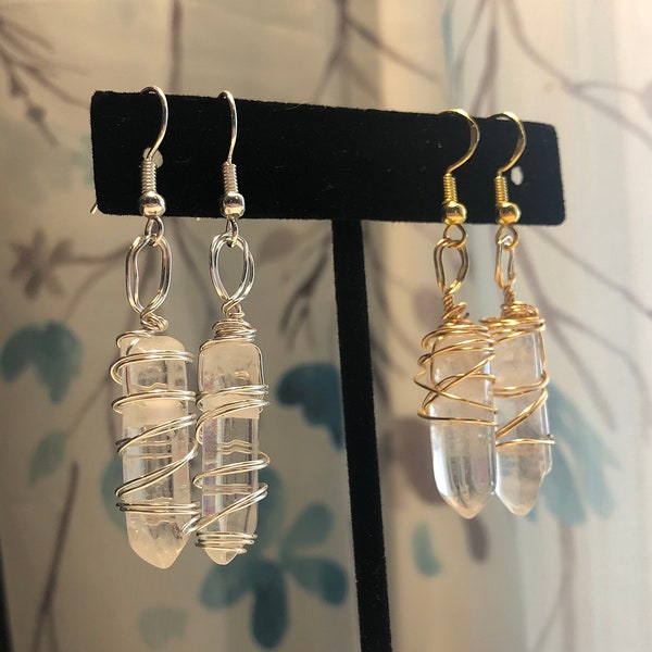 Wire Wrap Earrings - Etsy