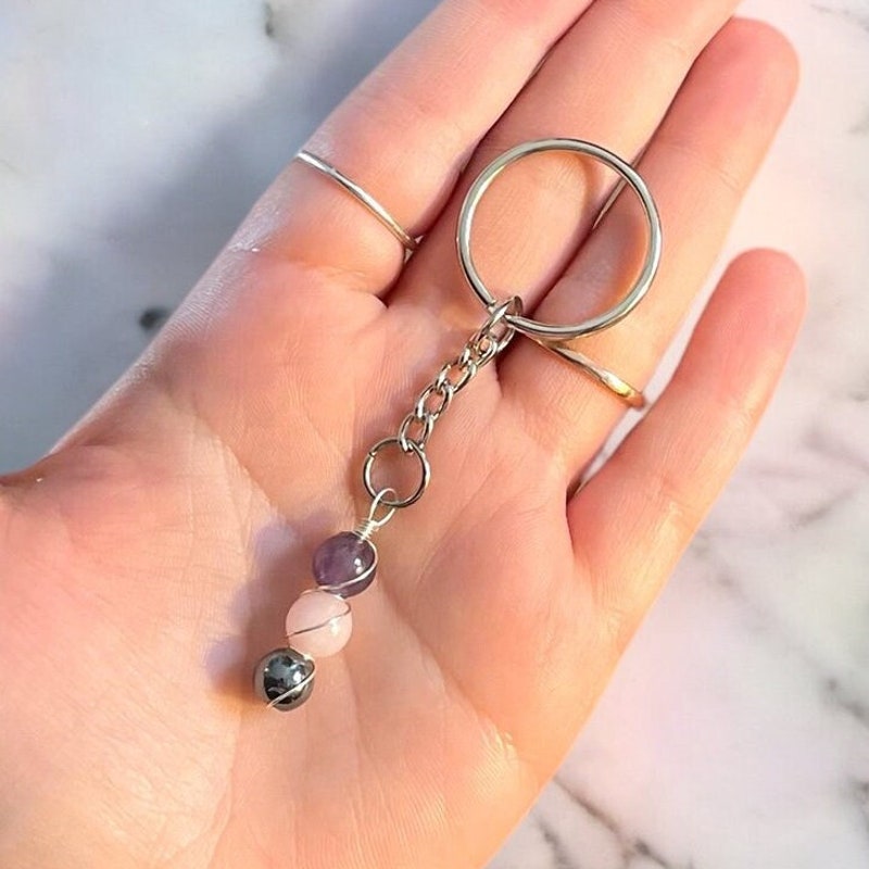 Crystal Keychain - Etsy