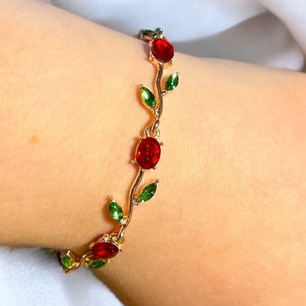 Rose Bracelet - Etsy