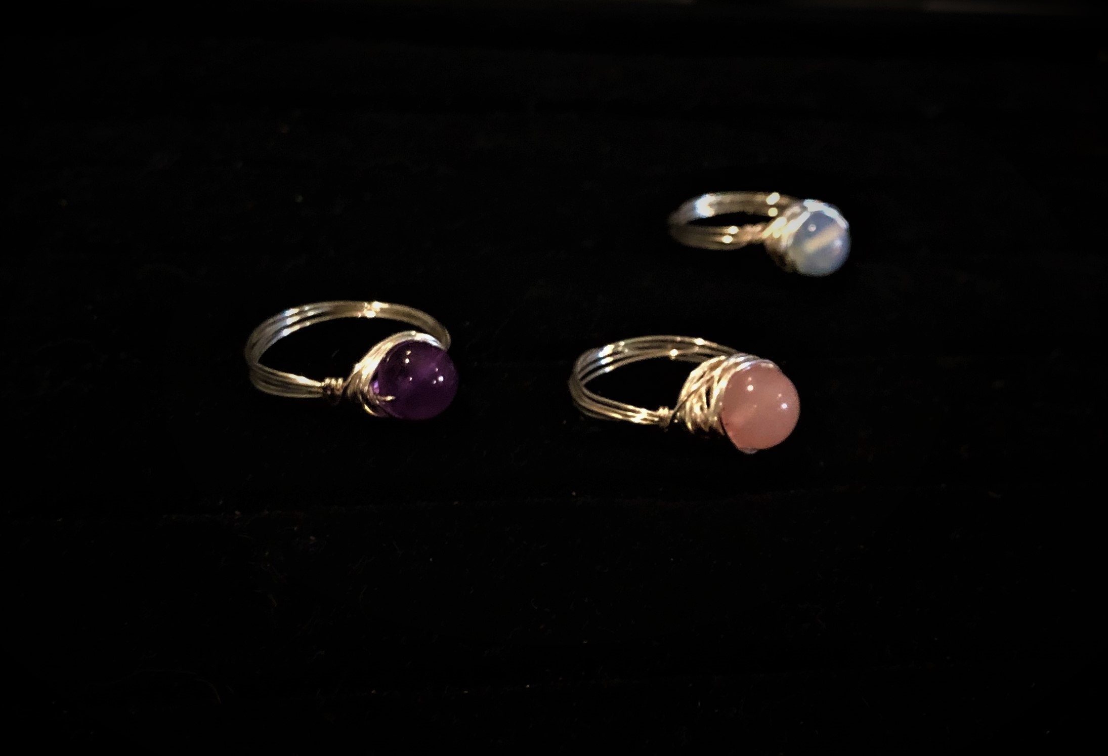 Healing Crystal Ring Healing Gemstone Ring Healing Crystal | Etsy