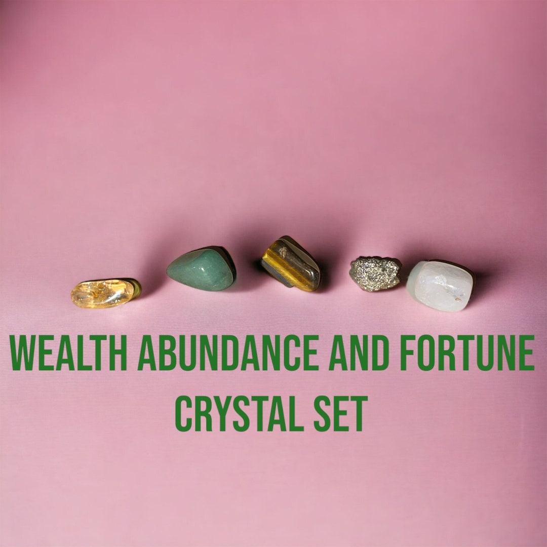 Wealth Crystal Set, Money Attracting Crystal Set, Abundance Crystals ...