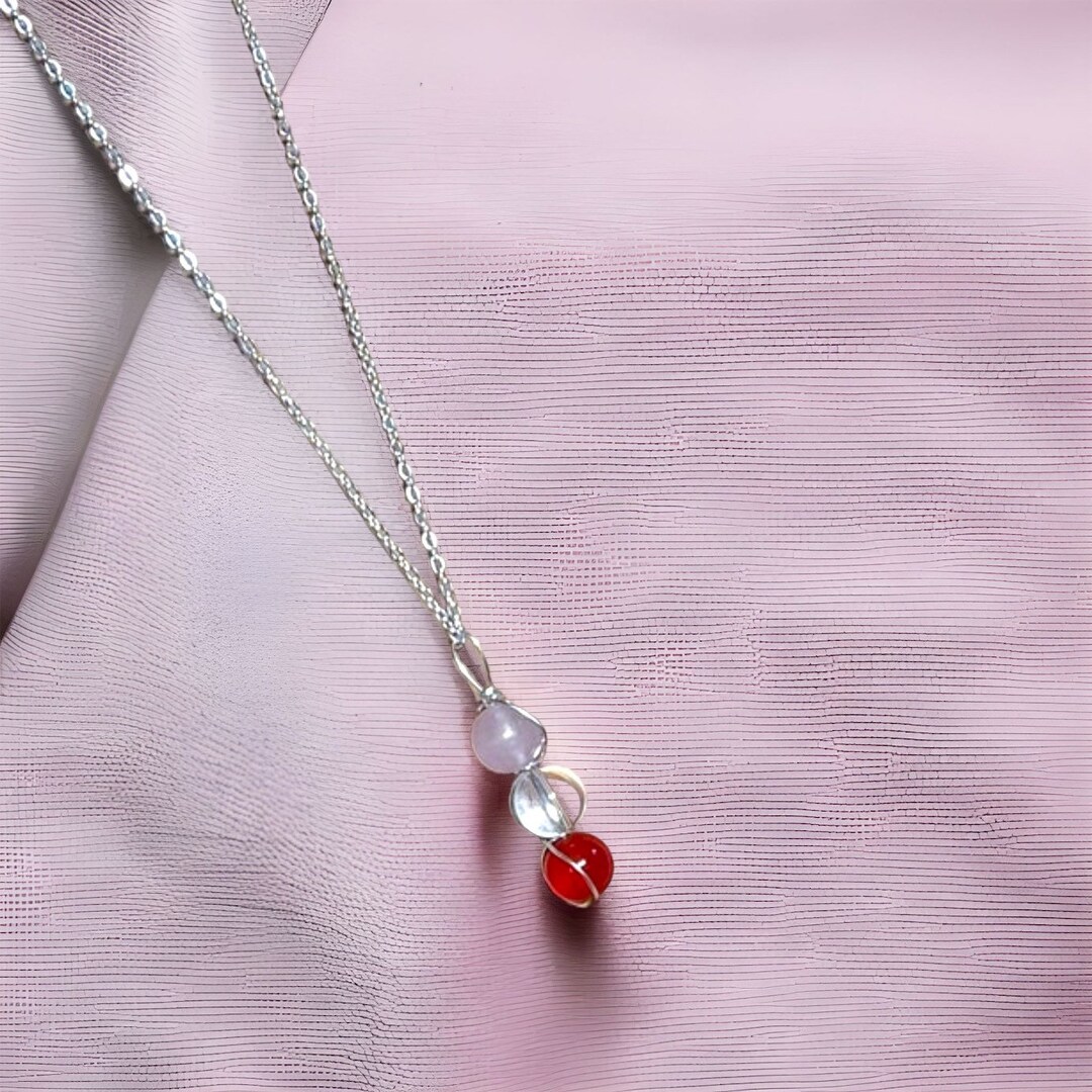 Self Love Necklace, Heart Healing Necklace, Love Necklace, Wire Wrapped ...