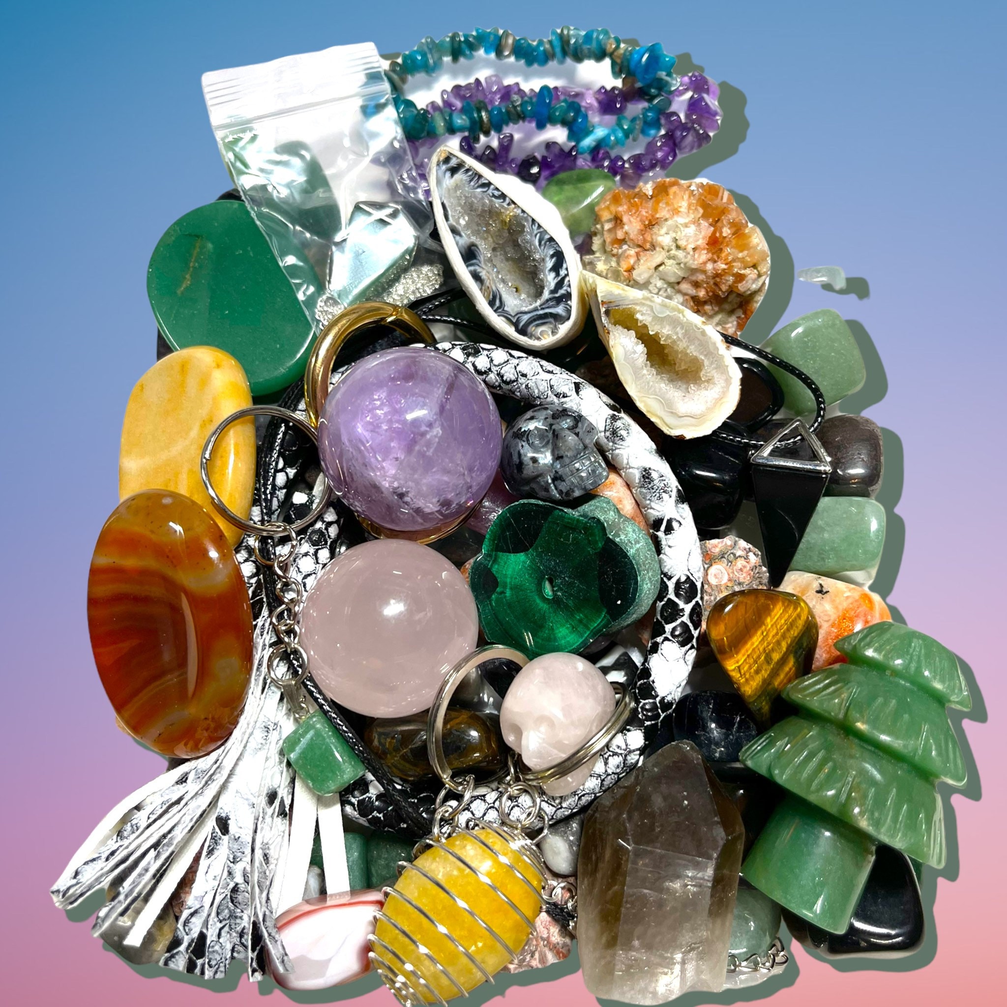 Crystal Confetti Lucky Crystal Scoop Assorted Crystals - Etsy