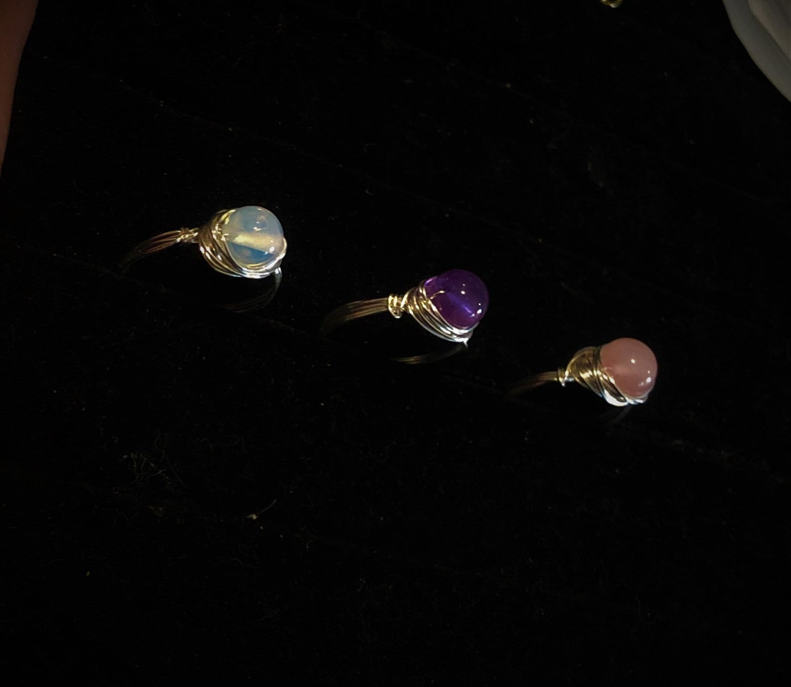 Healing Crystal Ring Healing Gemstone Ring Healing Crystal - Etsy