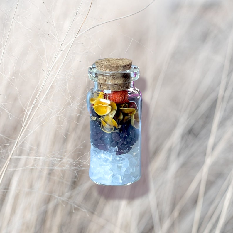 Spell Jars Crystal Spell Jar Flowers & Herbs Healing Spell - Etsy