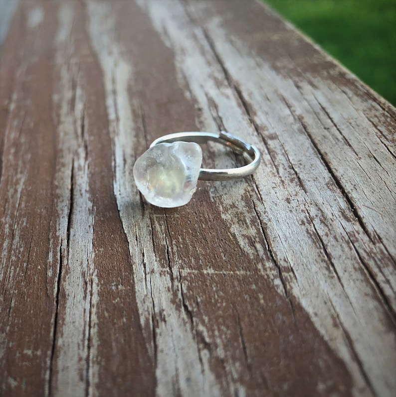 Healing Crystal Ring Adjustable Ring Healing Gemstone Ring | Etsy