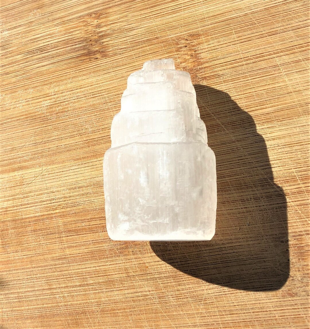 Mini Selenite Tower, Cleansing, 2.5" Selenite Tower - Etsy