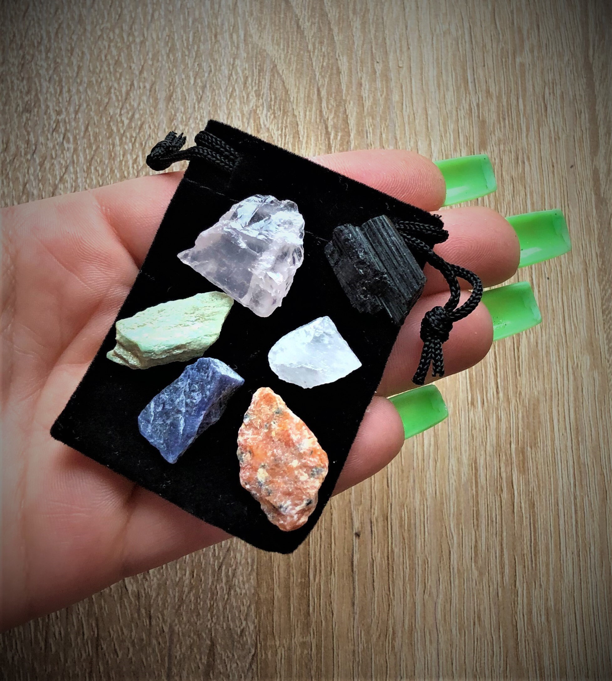 TINY Raw Crystal Set Powerful Crystal Set Genuine Crystals - Etsy