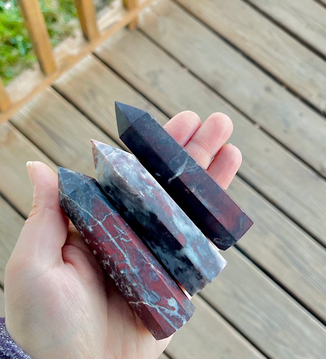 Bloodstone Tower, 1 Crystal Tower, Red and Black Crystal, Wands, Point ...