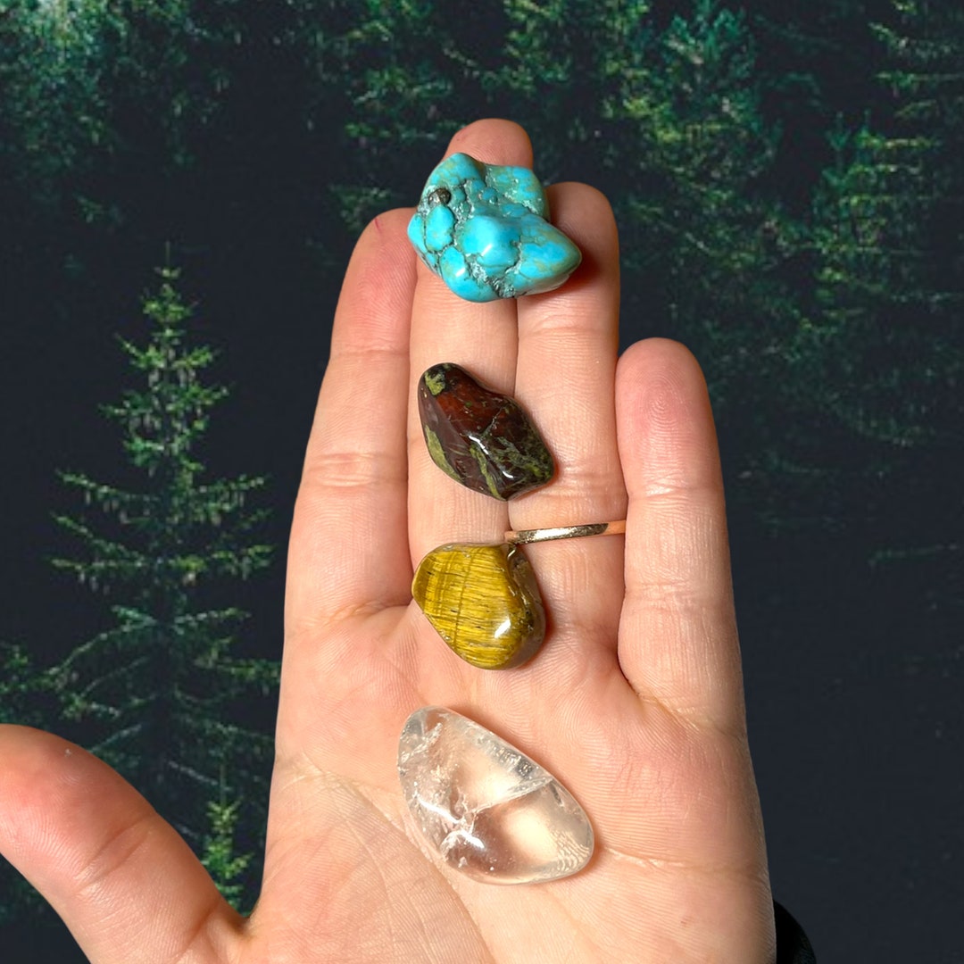 Courage Crystal Set, Crystals for Strength, Crystals for Mindset - Etsy