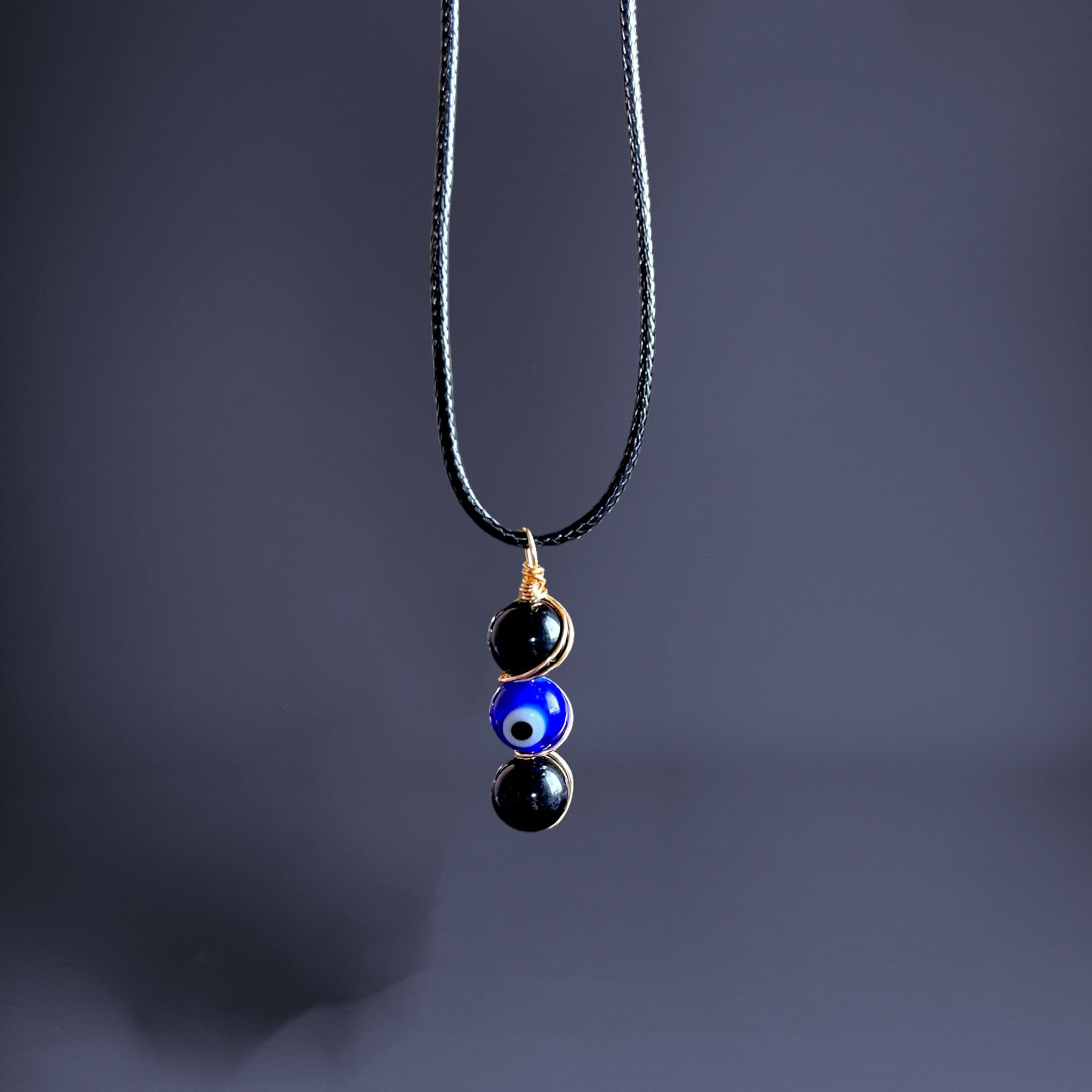 Evil Eye Protection Necklace Evil Eye Jewelry Evil Eye Black - Etsy