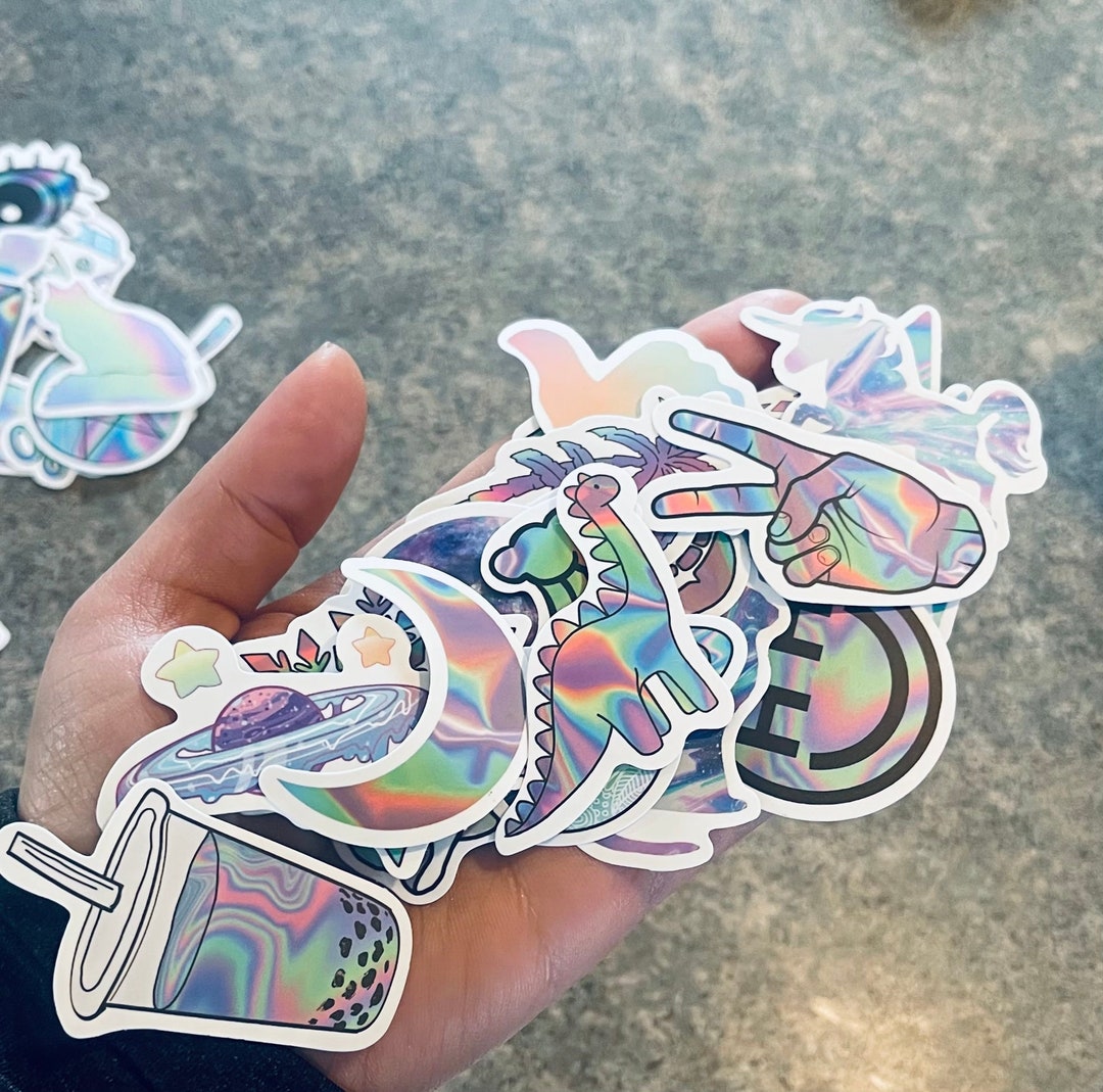 5 Trippy Stickers, Psychedelic, Hippie, Rainbow Stickers, Smiles ...