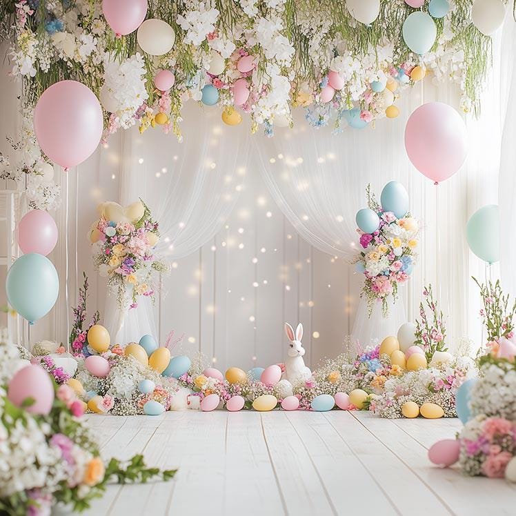 Digital Easter Backdrop - Etsy