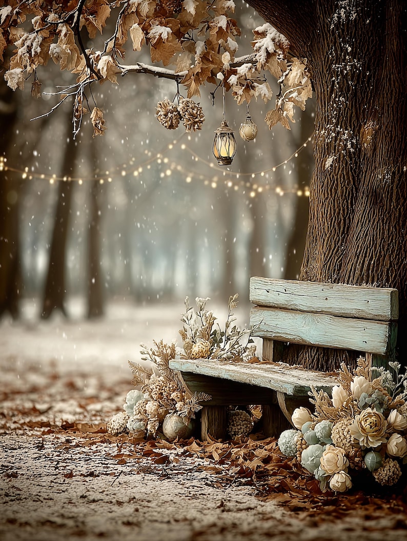 Little Rustic Christmas Digital Background Instant Download - Etsy