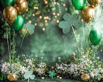 St. Patrick’s Day Digital Backdrop - Etsy