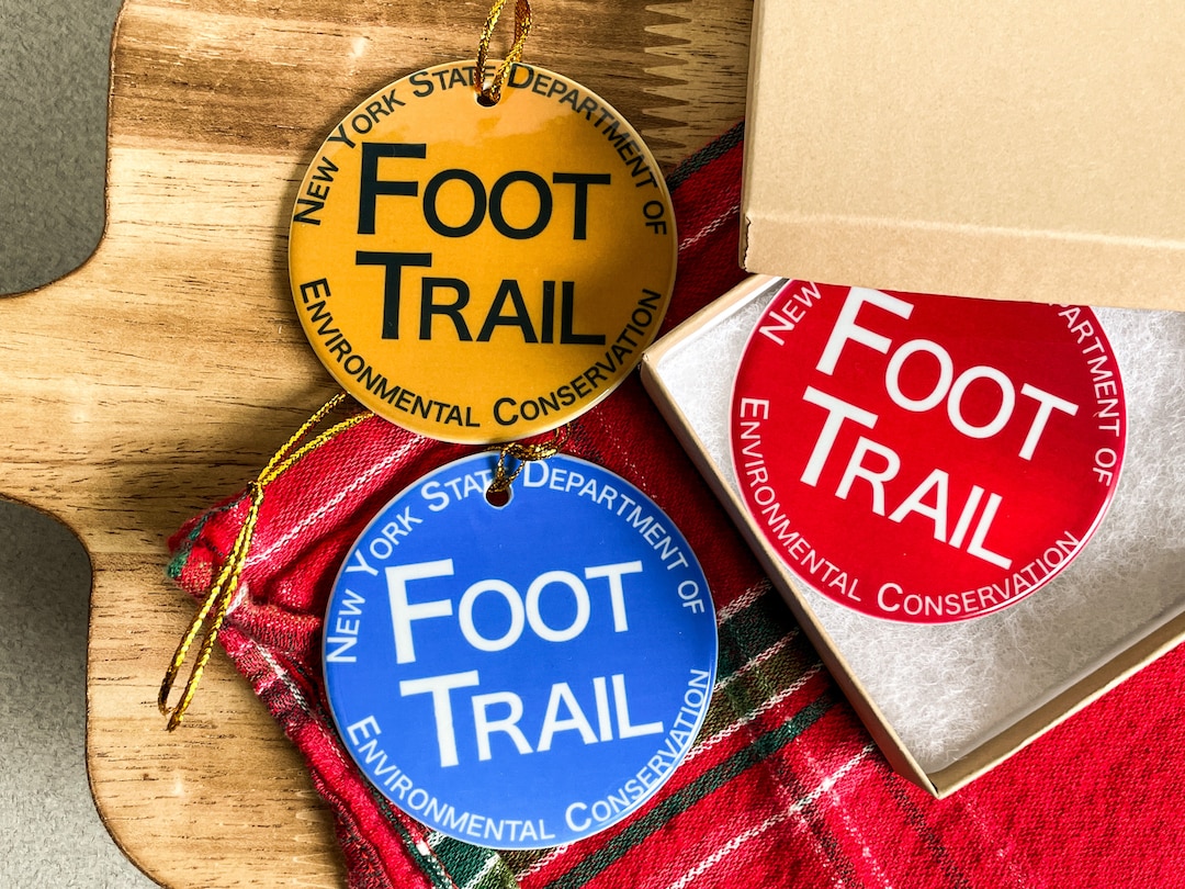 Adirondack Adker Gift, Foot Trail Marker Replica, Adk46er Ornament ...