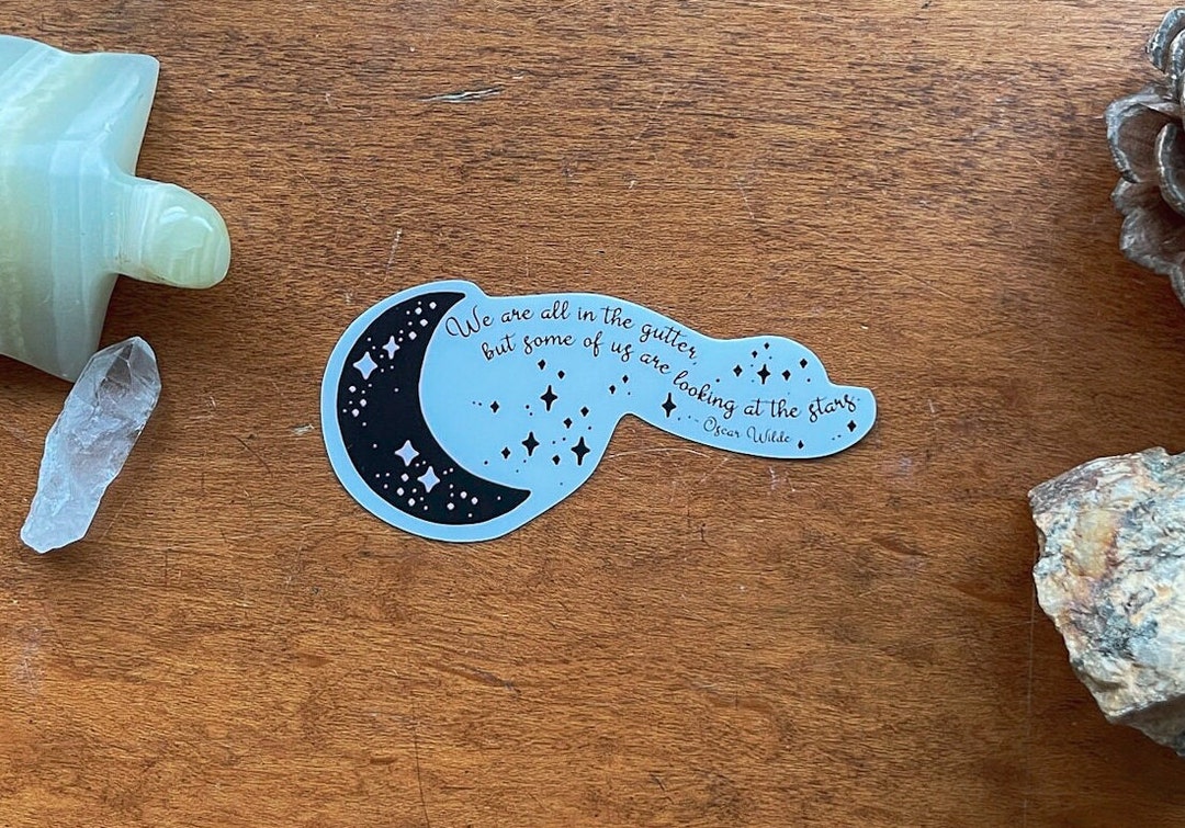 Oscar Wilde Quote Sticker, Book Lover Gift, Tumbler Stickers, Car Decal ...