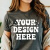 Gildan 5000 Sand Color Back Shirt Mockup, Oversized Sand Tee Mockup ...
