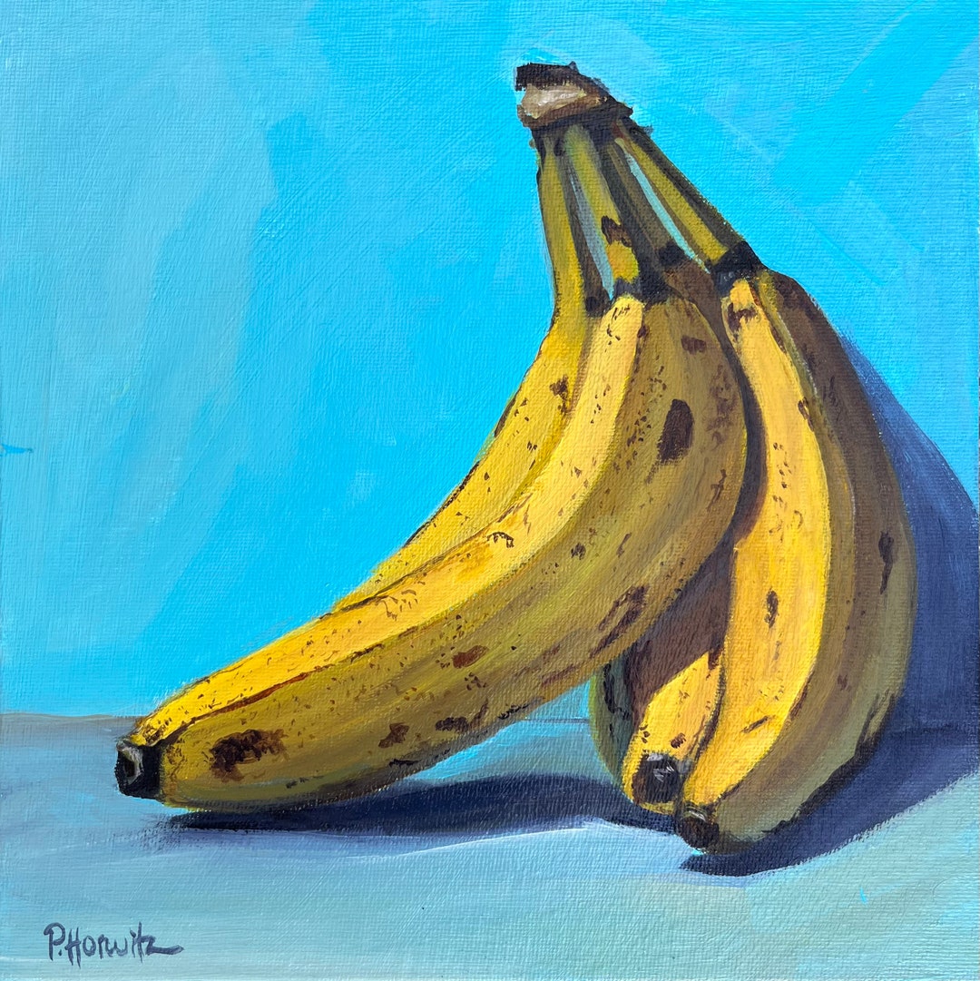 Bruised Bananas Art Print Banana Art Food Art Ripe Banana - Etsy