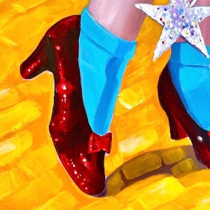 Dorothy's Red Slippers Giclée Print: Wizard of Oz Movie Art - Etsy