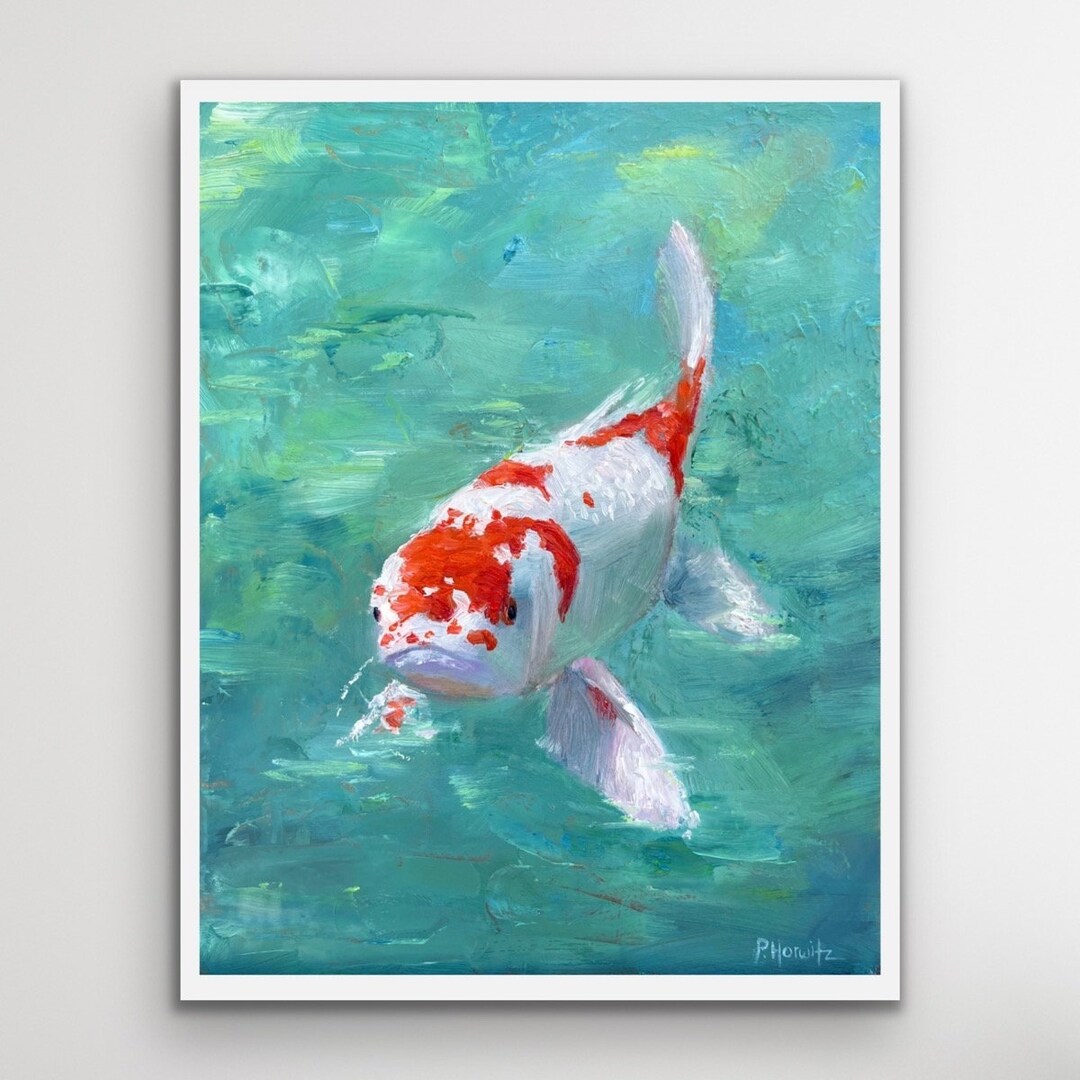 Japanese Koi Giclee Print L Japanese Koi L Fish Art L Koi Fish Art L ...