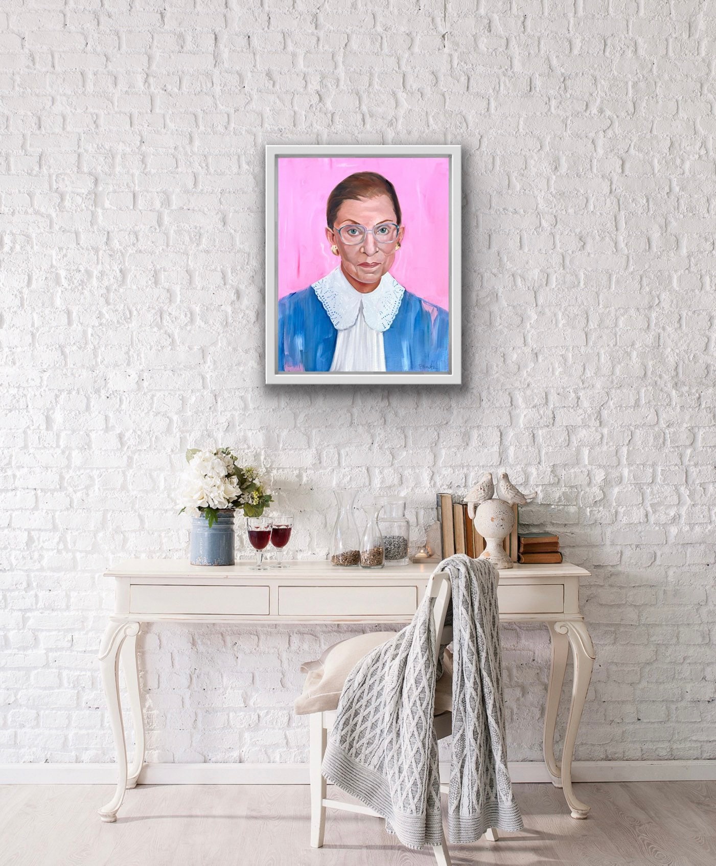 RBG Giclee Print L Portrait of Ruth Bader Ginsberg L Strong Woman Art L ...