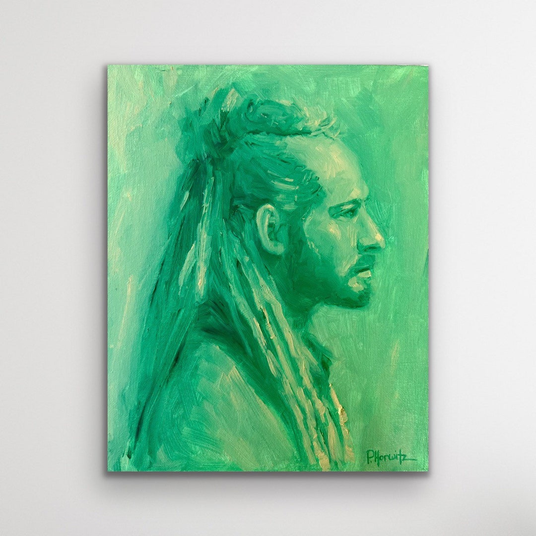Male Portrait Oil Painting · Expressive Male Portrait on Canvas Board ...