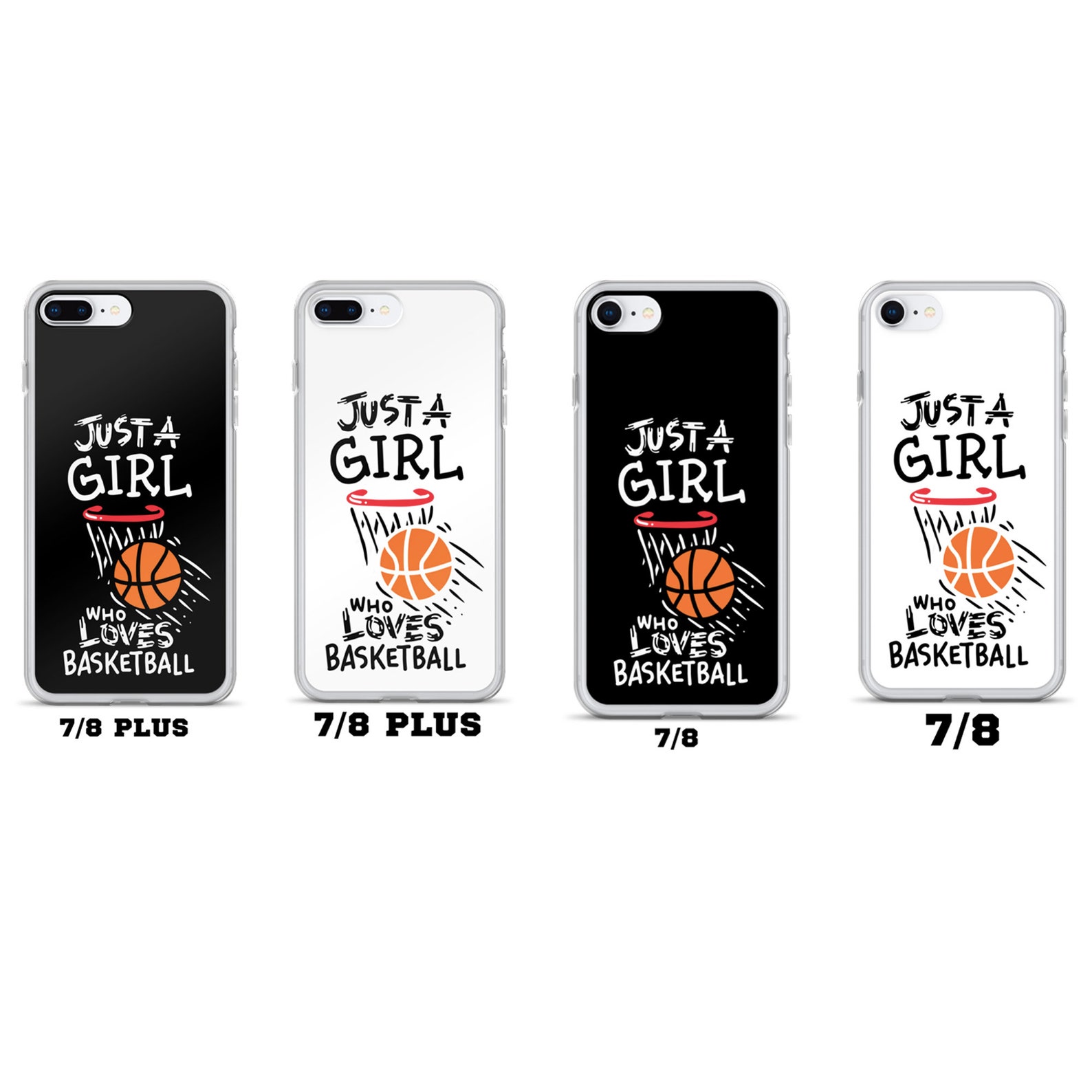 Basketball Phone Case Just a Girl Who Loves Basketball Iphone - Etsy