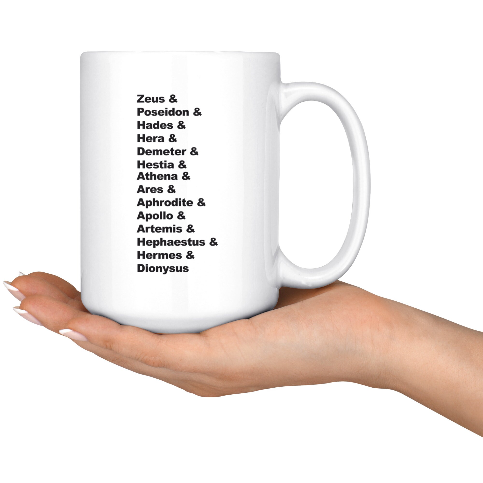 Greek Mythology Coffee Mug Gods Pantheon List of Demigod Names Greek ...