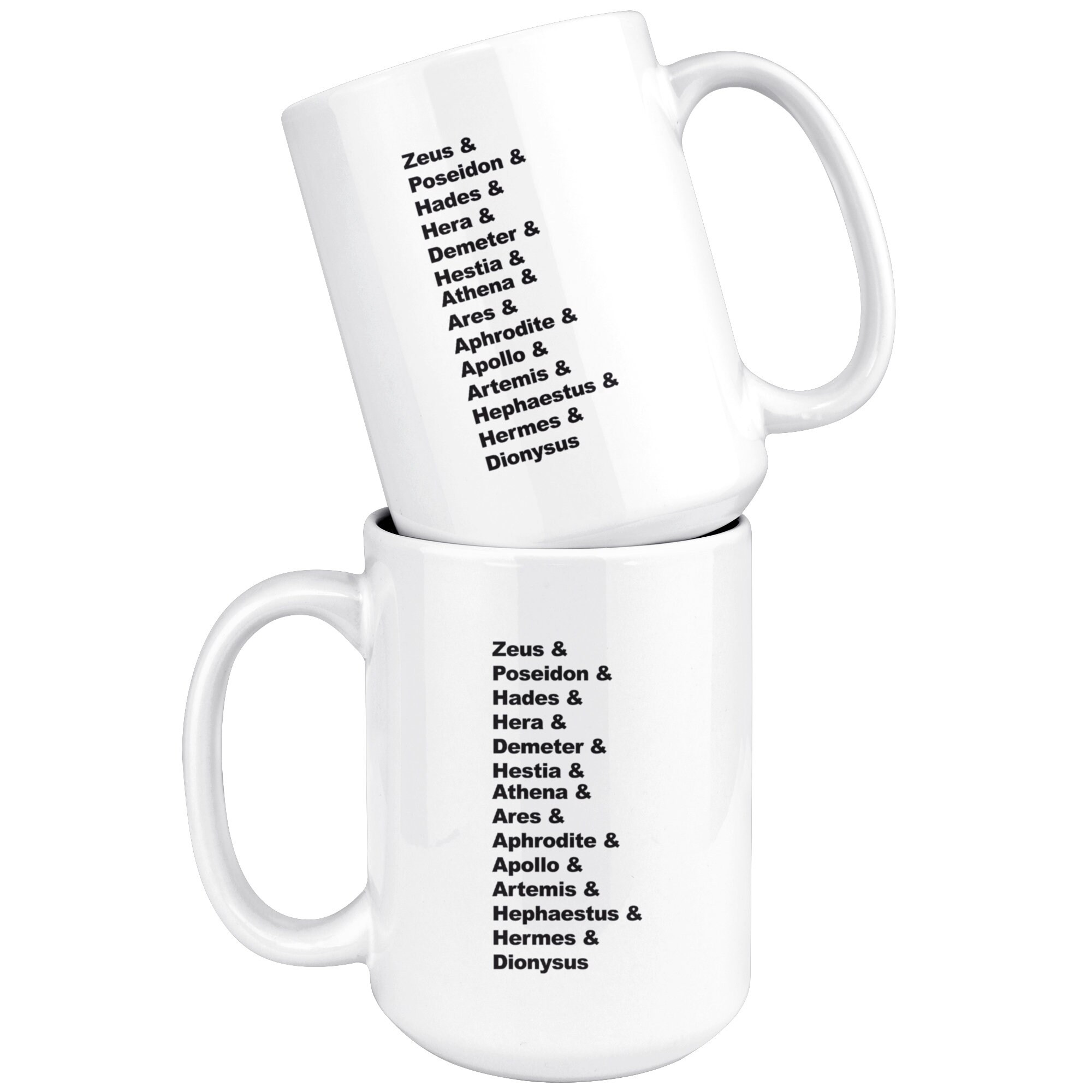 Greek Mythology Coffee Mug Gods Pantheon List of Demigod Names Greek ...