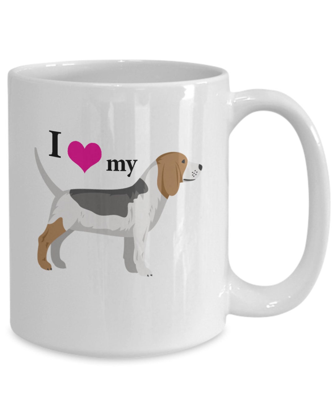 Beagle Mug Gift - I Love My Beagle 11oz 15 Oz Coffee Mug - Beagle Mom ...
