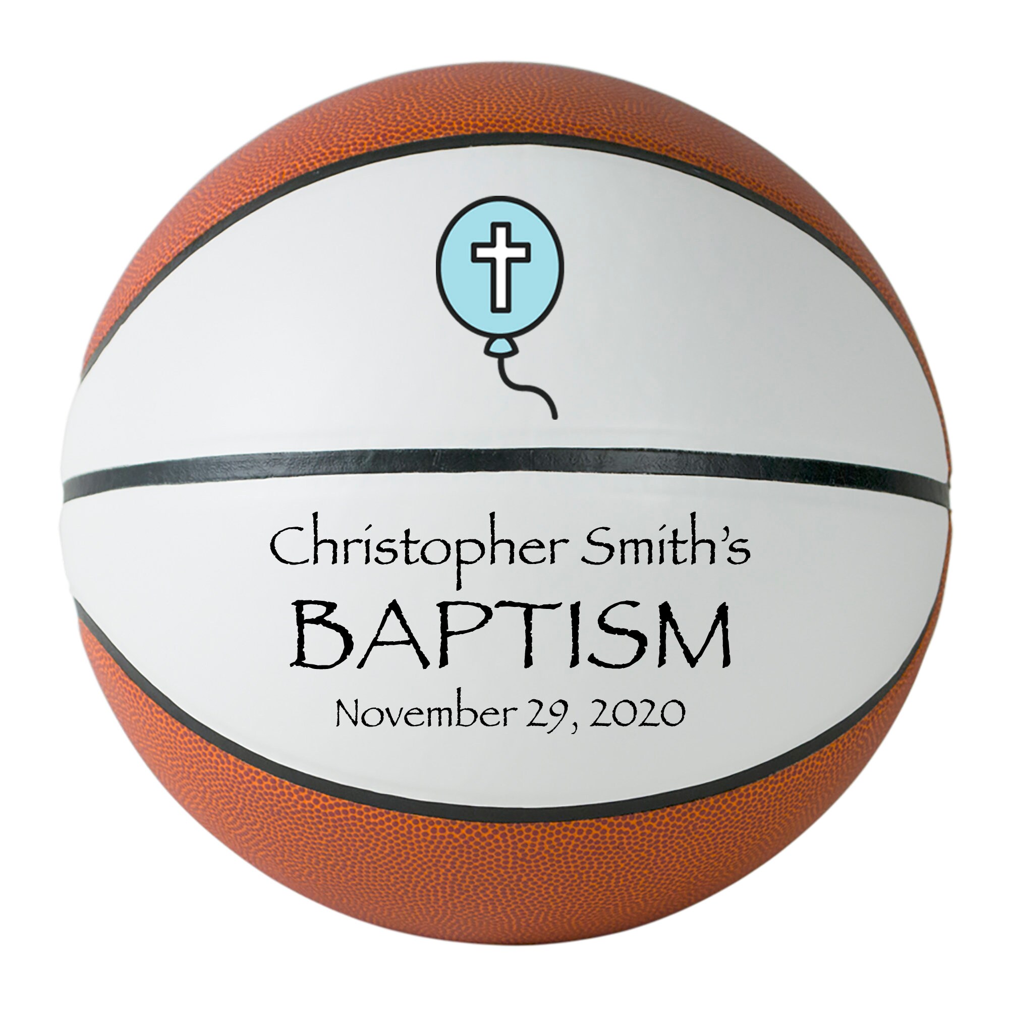 Baptism Basketball Gift Baptism Keepsake Personalized - Etsy