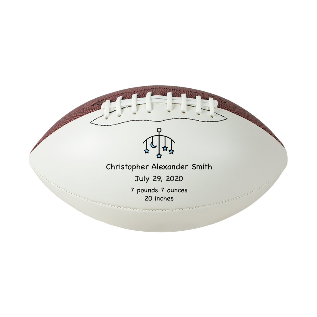 Personalized Football Birth Announcement, Baby Girl, Baby Boy, New Dad ...