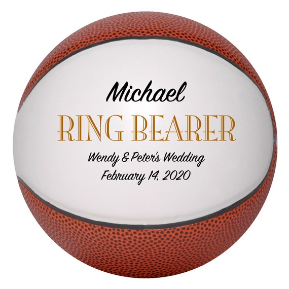 Personalized Custom Ring Bearer Wedding Basketball Gift | Etsy