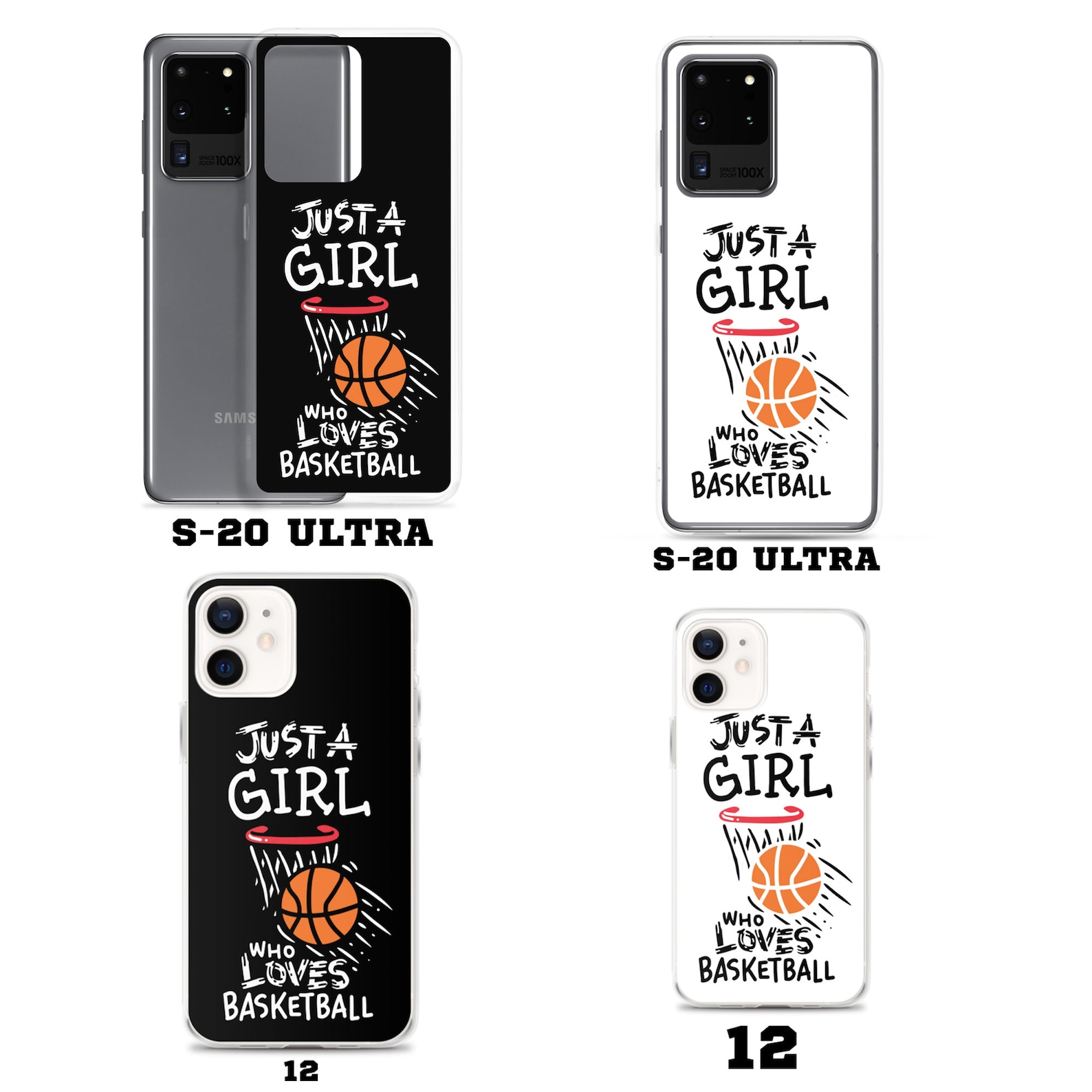 Basketball Phone Case Just a Girl Who Loves Basketball Iphone - Etsy
