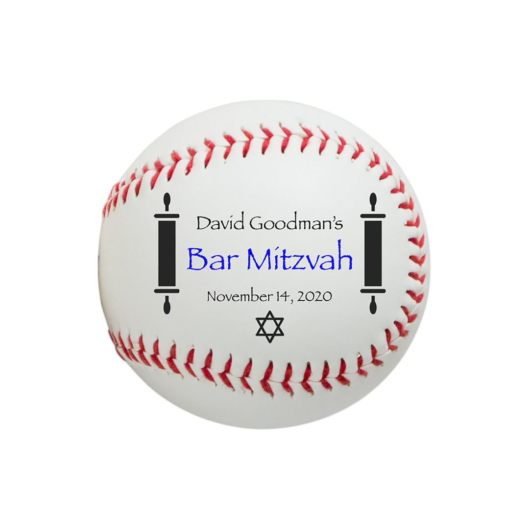Bar Mitzvah, Bat Mitzvah Baseball Gift, Bar Bat Mitzvah Keepsake ...