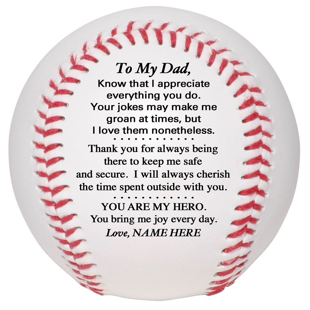 Father's Day Baseball Gift, Personalized Fathers Day Gift From Son ...