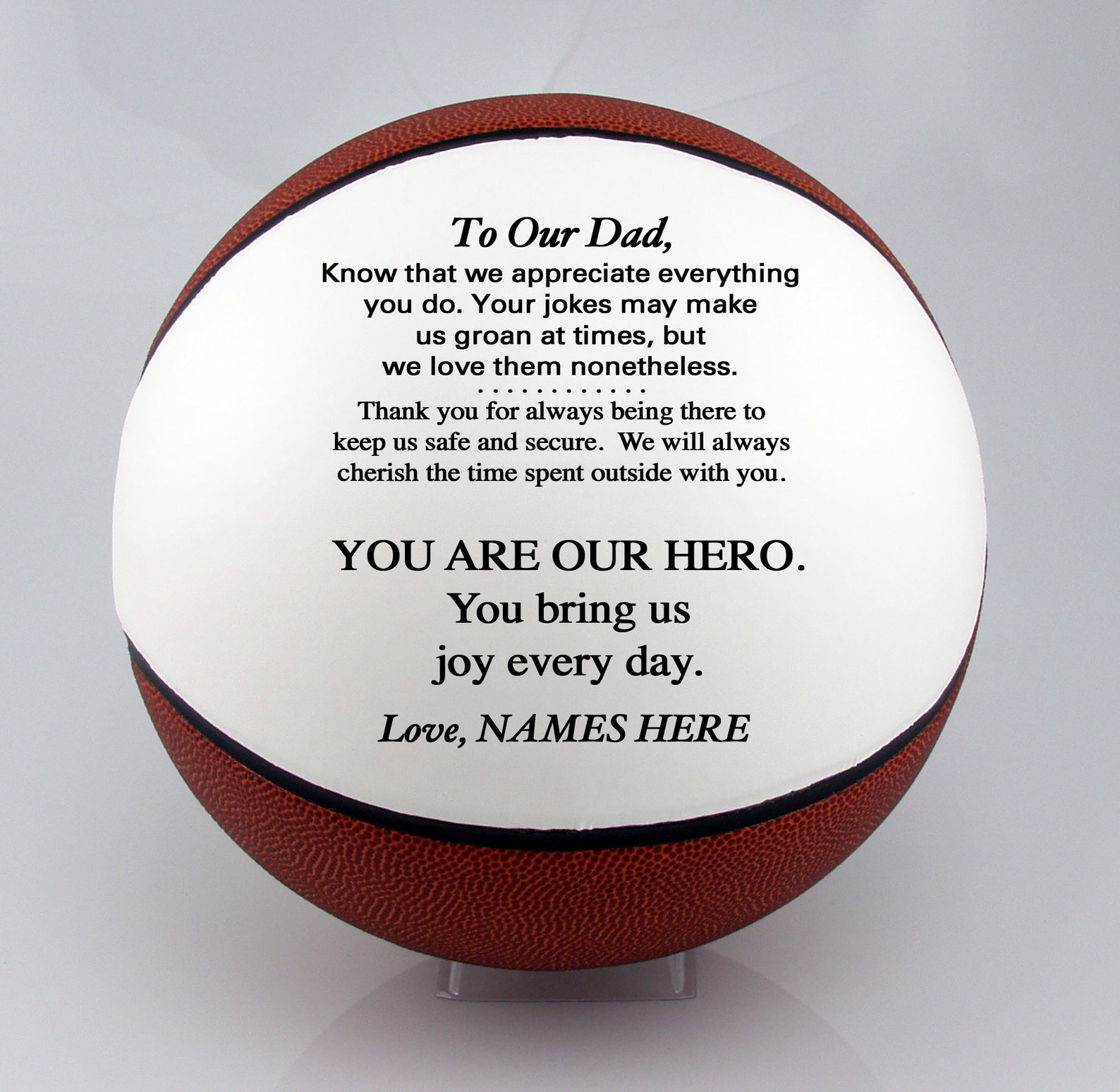 Father's Day Basketball Gift Personalized Fathers Day | Etsy
