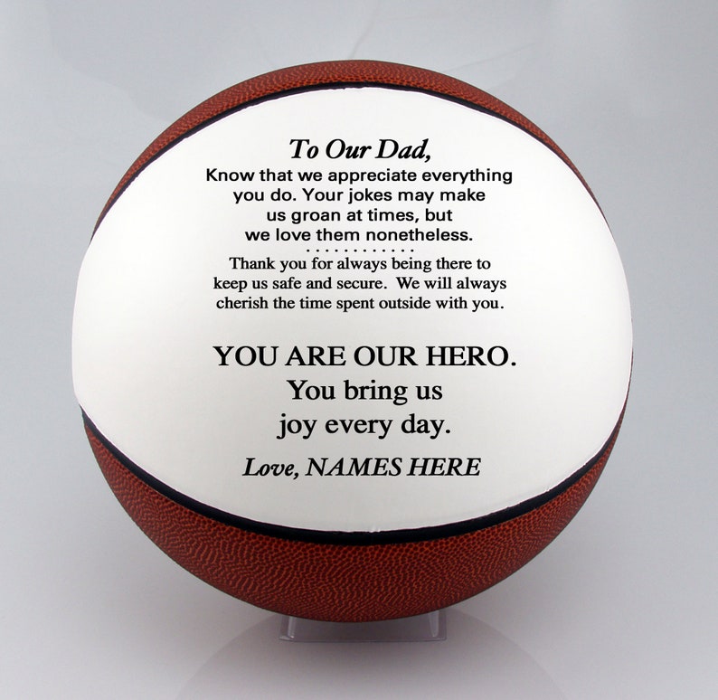 Father's Day Basketball Gift Personalized Fathers Day | Etsy