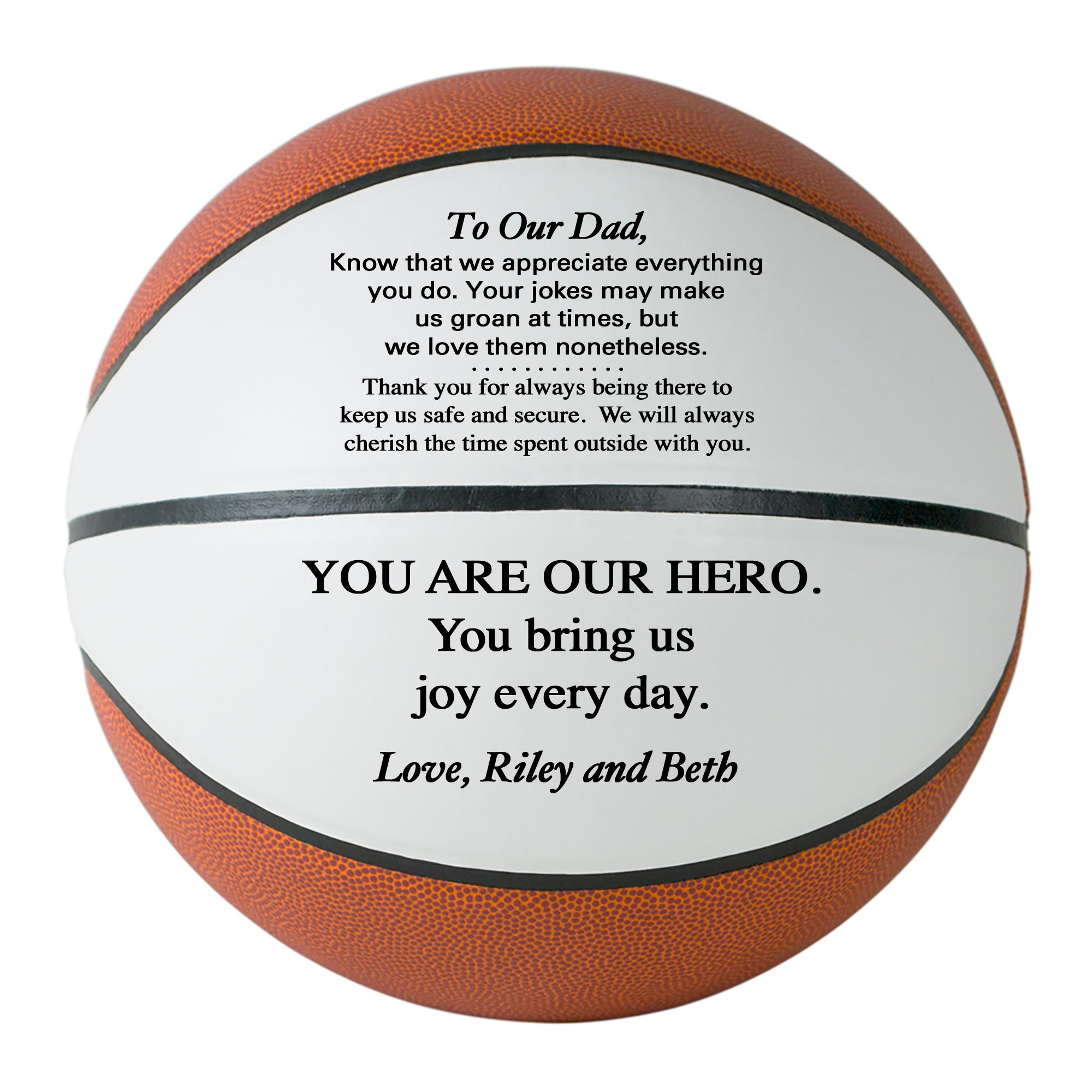 Father's Day Basketball Gift Personalized Fathers Day - Etsy
