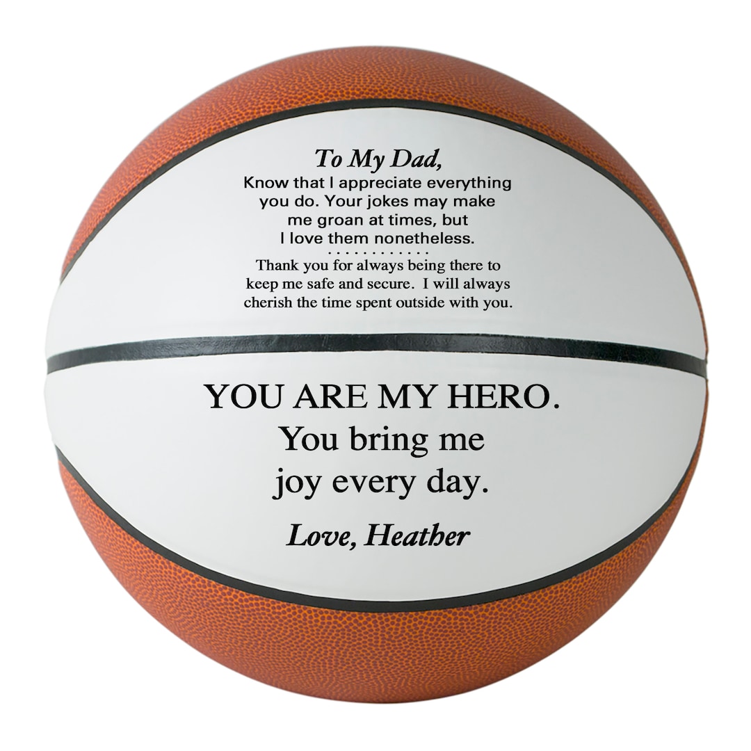 Father's Day Basketball Gift, Personalized Fathers Day Gift From Son ...