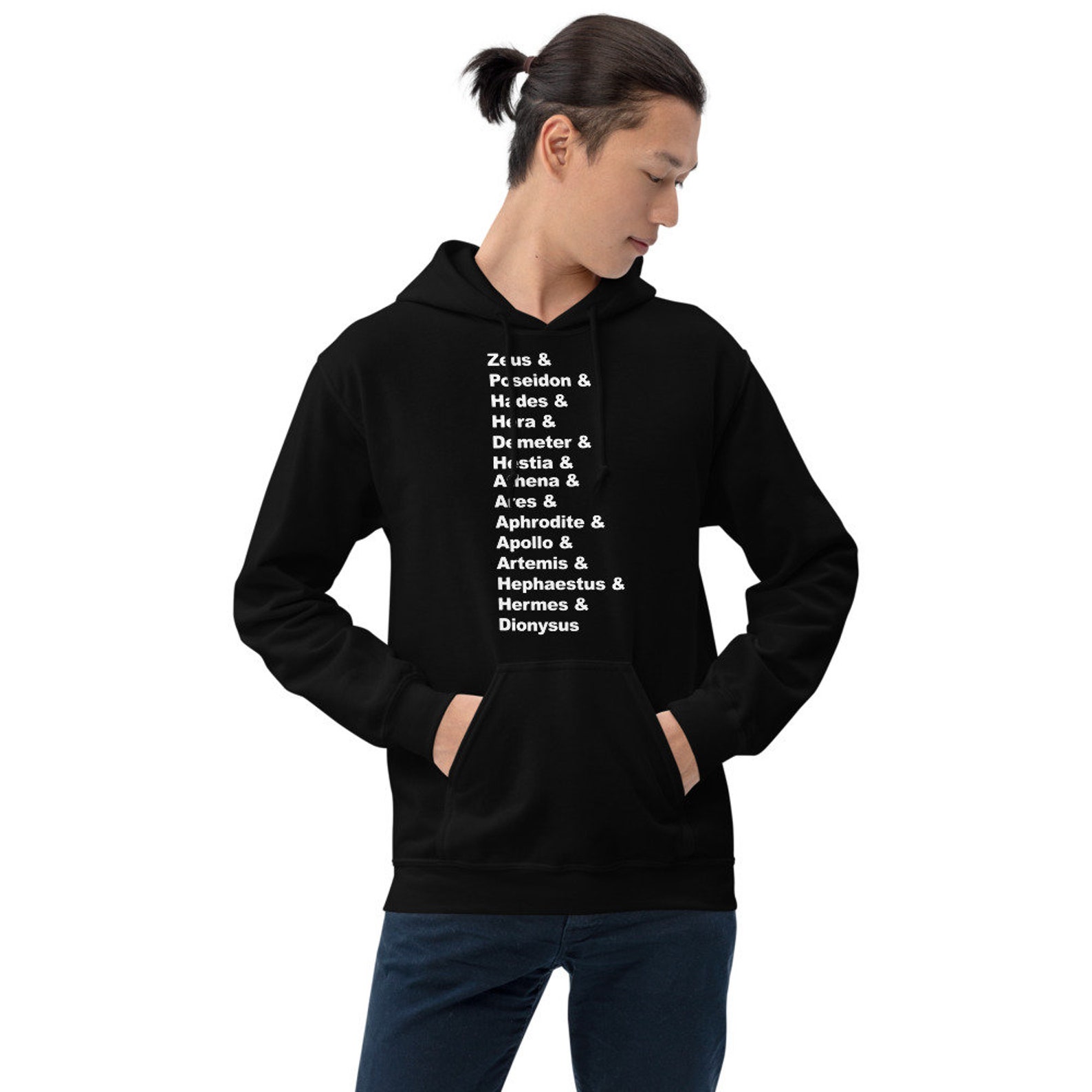 Greek Mythology Gods Pantheon List of Demigod Names Adult Hoodie ...