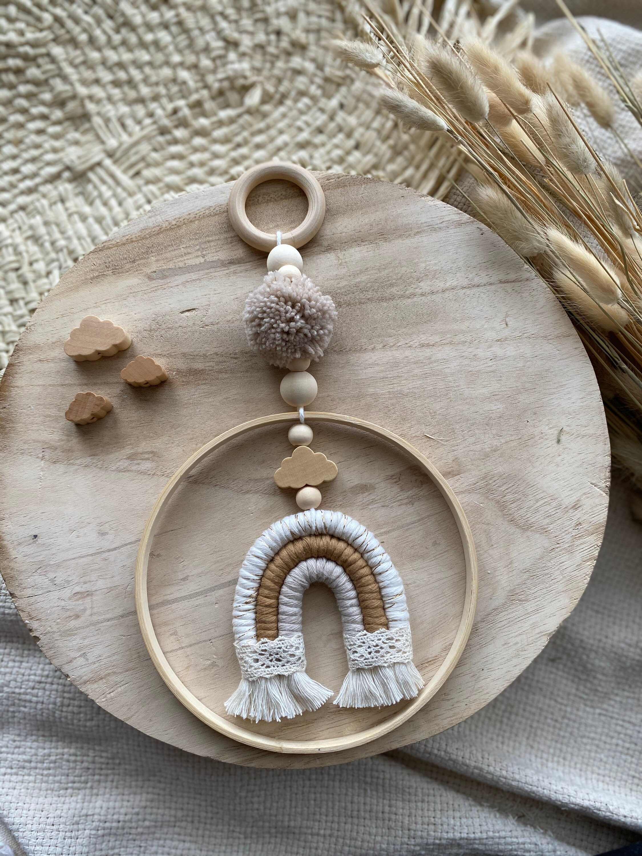 Kinderzimmer Deko Makramee Ring | Etsy