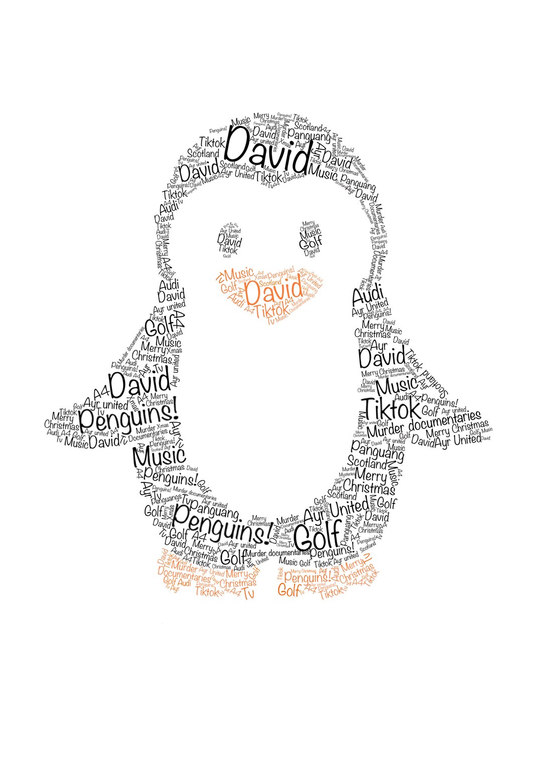 Favourite Words Into Drawing - Etsy